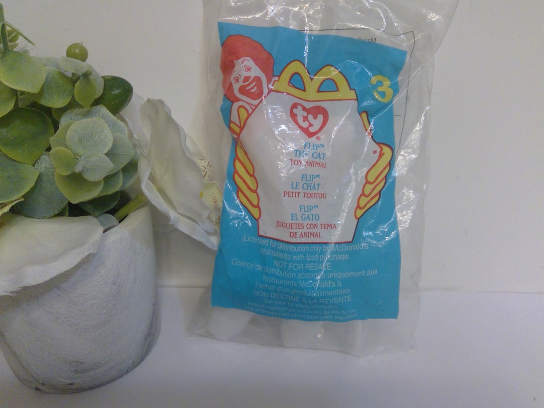 Flip the Cat Teenie Beanie Mcdonalds Ty Flip Cat/2000 - Etsy