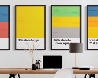 Subway Art Poster | Etsy