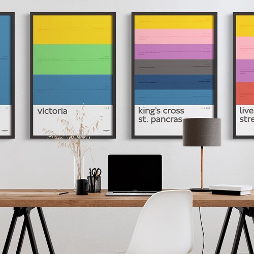 LONDON TUBE MAP Wall Art Canvas Print London Underground Map - Etsy