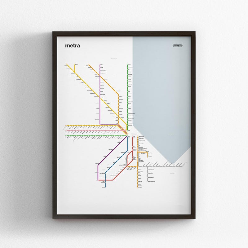 Metro Train Station Chicago - Etsy