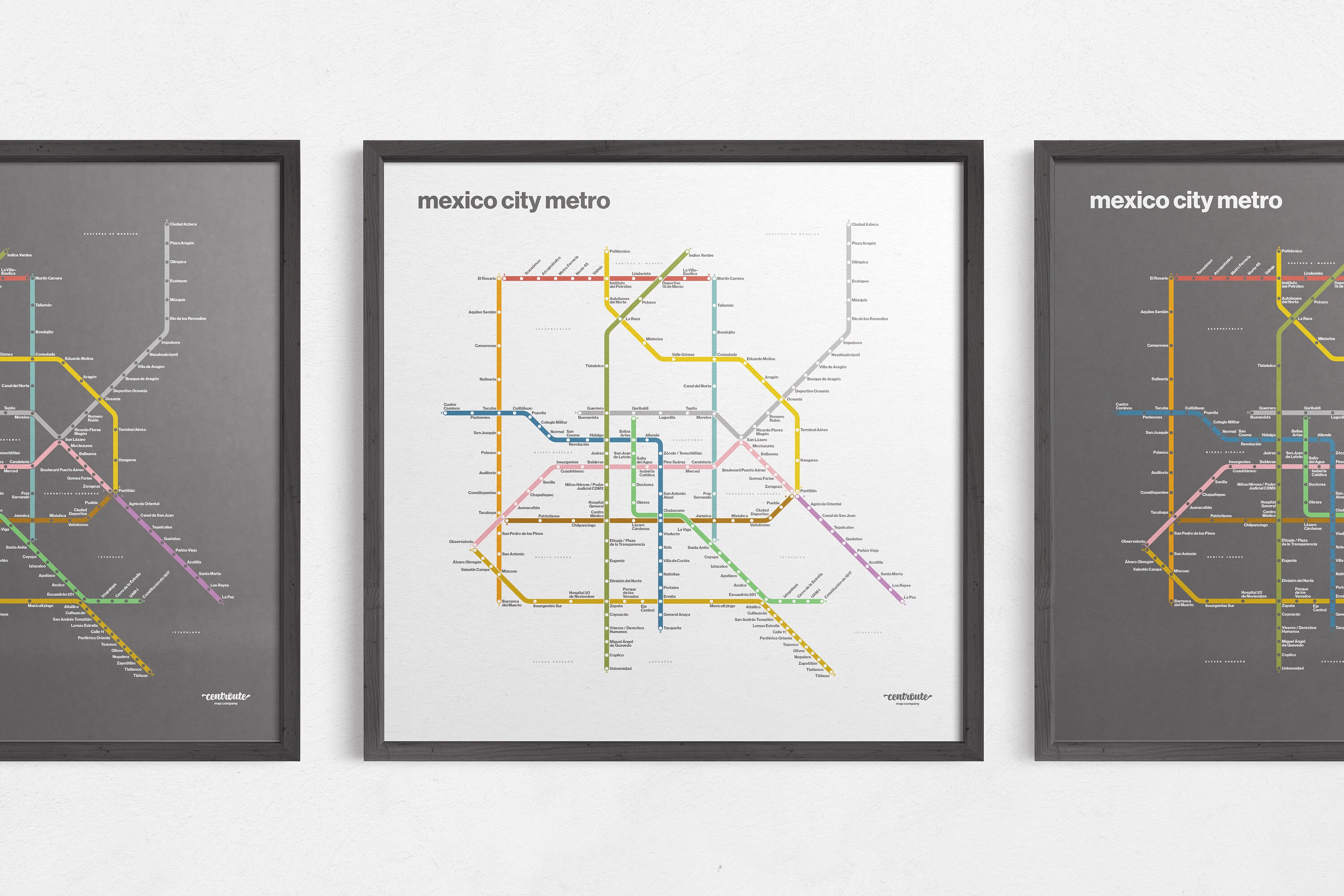 Mexico City Metro Map / STC Rapid Transit / Minimal Poster - Etsy Canada