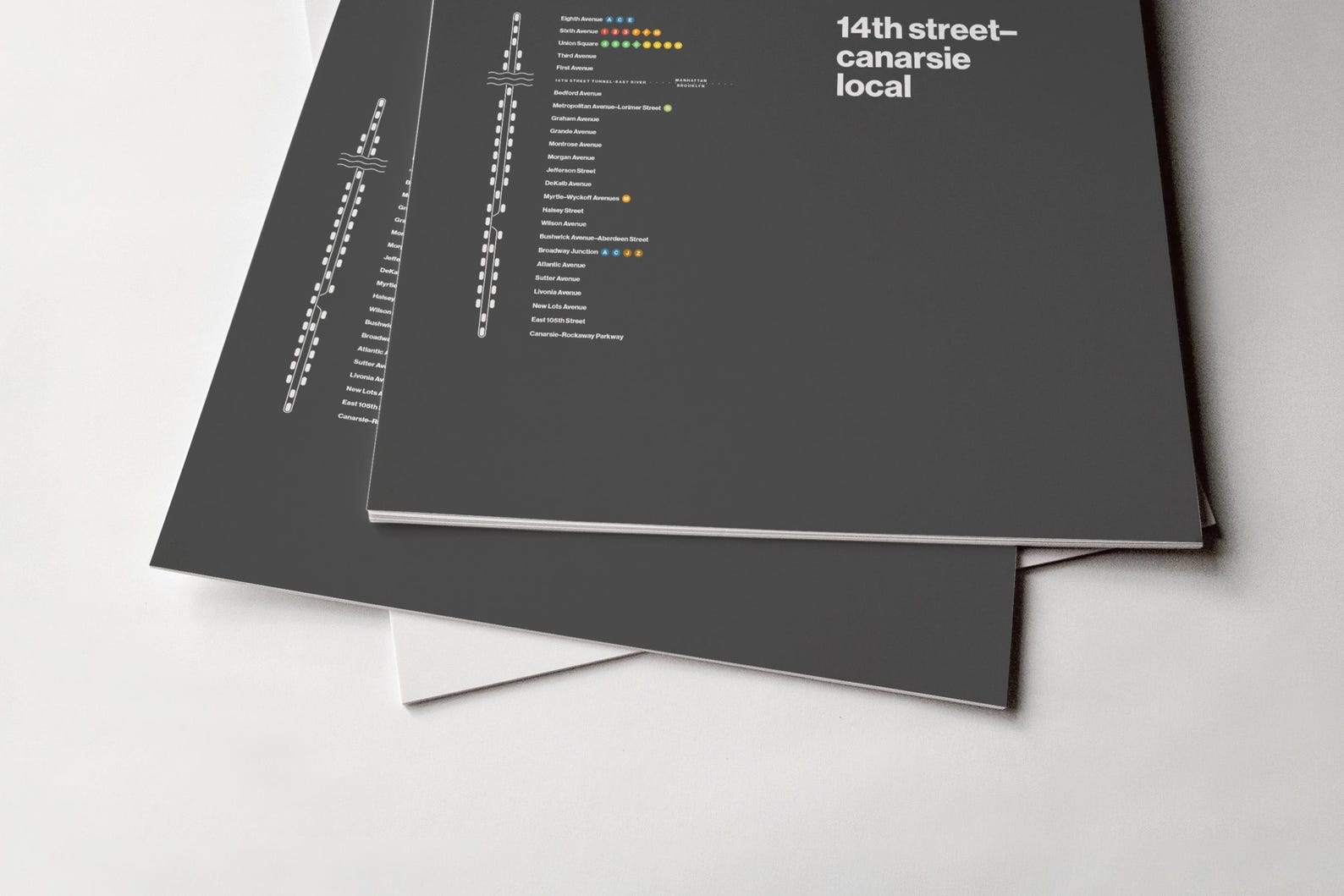 NYC L Train Map / Minimal Poster Print / New York City Subway Style ...