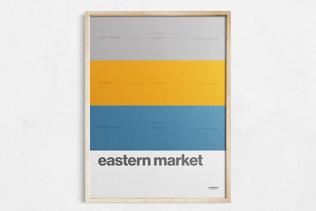 Eastern Market Station / Washington DC Metro / Minimal Poster - Etsy