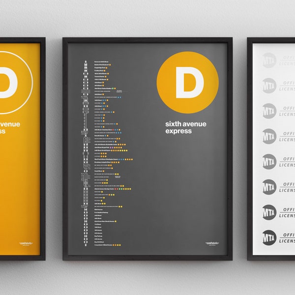 New York Subway Map Framed - Etsy