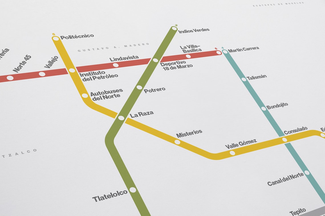 Mexico City Metro Map / STC Rapid Transit / Minimal Poster - Etsy Canada