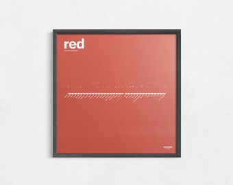 Chicago Train Map Poster - Etsy