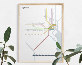 Subway Map Poster | Etsy