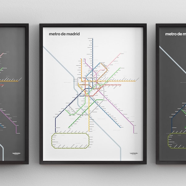 Metro Map - Etsy
