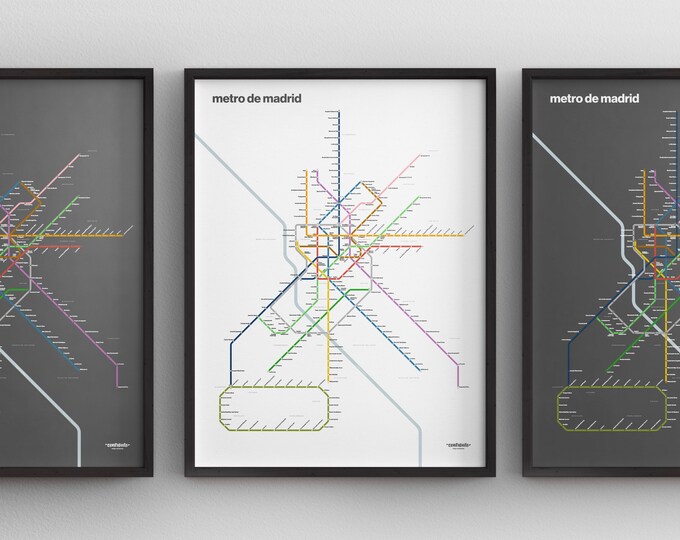 Dubai United Arab Emirates Metro Map Poster Subway Map Decor Metro Map ...