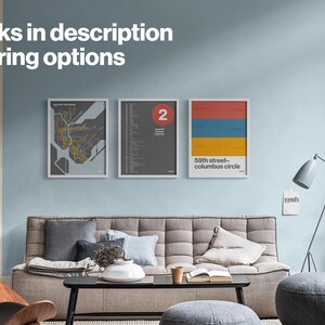 New York City Subway Map / NYC / Minimal Poster Print / Subway Style ...