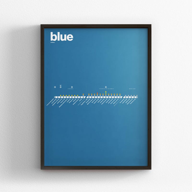 Blue Line Metro - Etsy