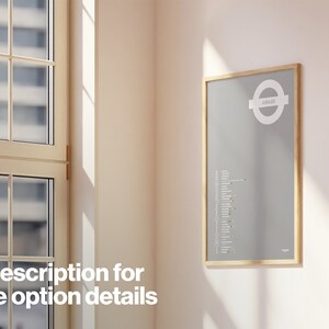 London Underground Jubilee Line Tube Map / Minimal Poster Print ...