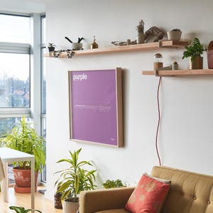 Chicago L Purple Line Map / CTA Train / Minimal Poster Print / Subway ...