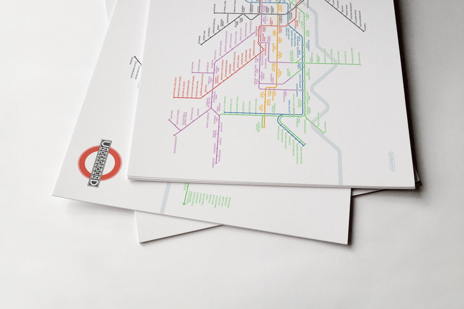1933 London Underground Tube Map / Minimal Poster Print / Subway Style ...