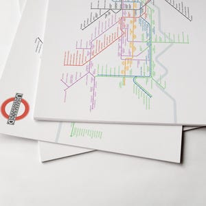 1933 London Underground Tube Map / Minimal Poster Print / Subway Style ...