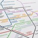 1933 London Underground Tube Map / Minimal Poster Print / Subway Style ...