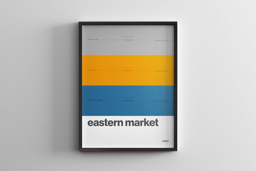 Eastern Market Station / Washington DC Metro / Minimal Poster Print ...