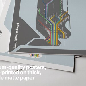 LIRR Map / New York City / Long Island Rail Road / NYC Minimal Poster ...
