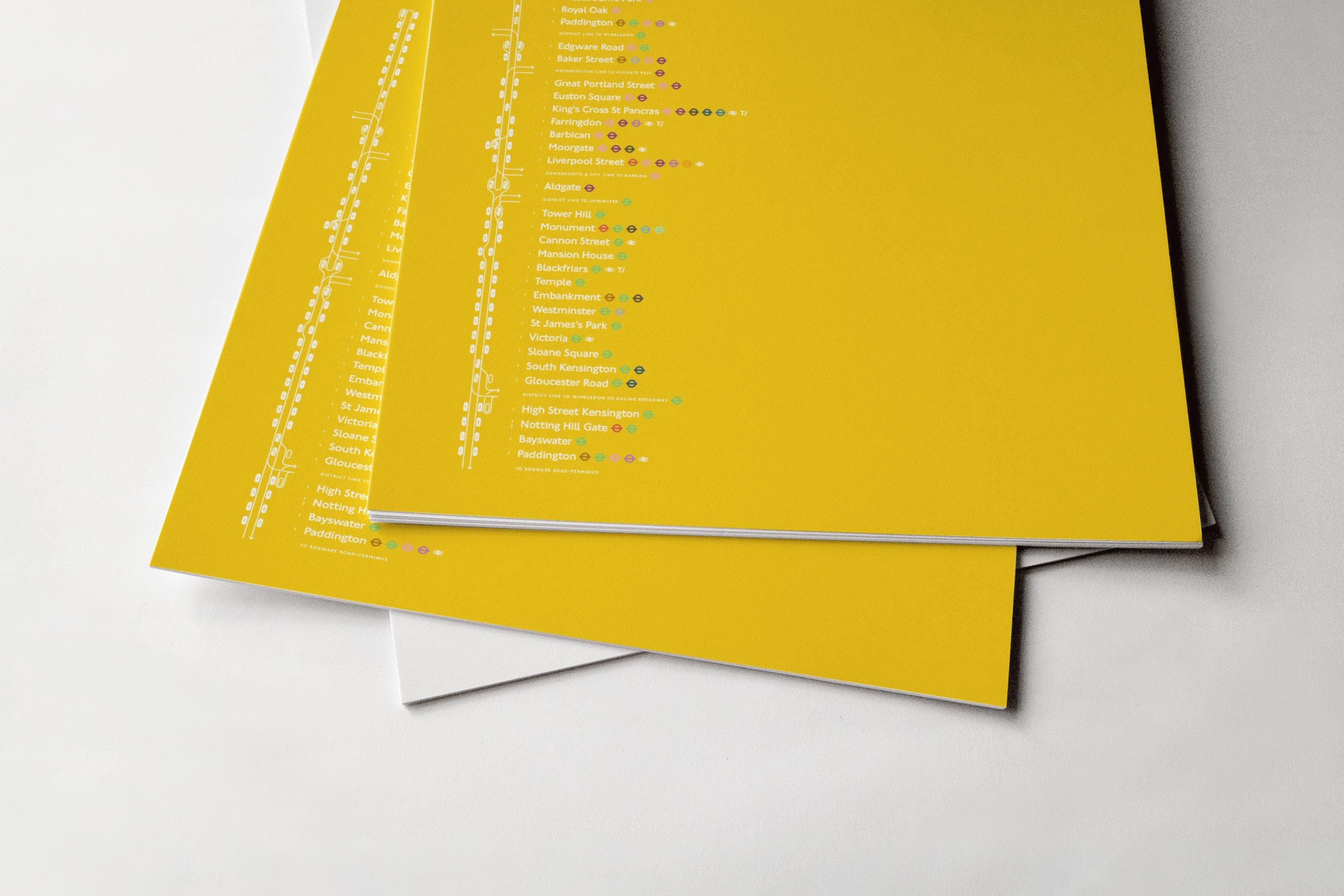 London Underground Circle Line Tube Map / Minimal Poster Print / Subway ...