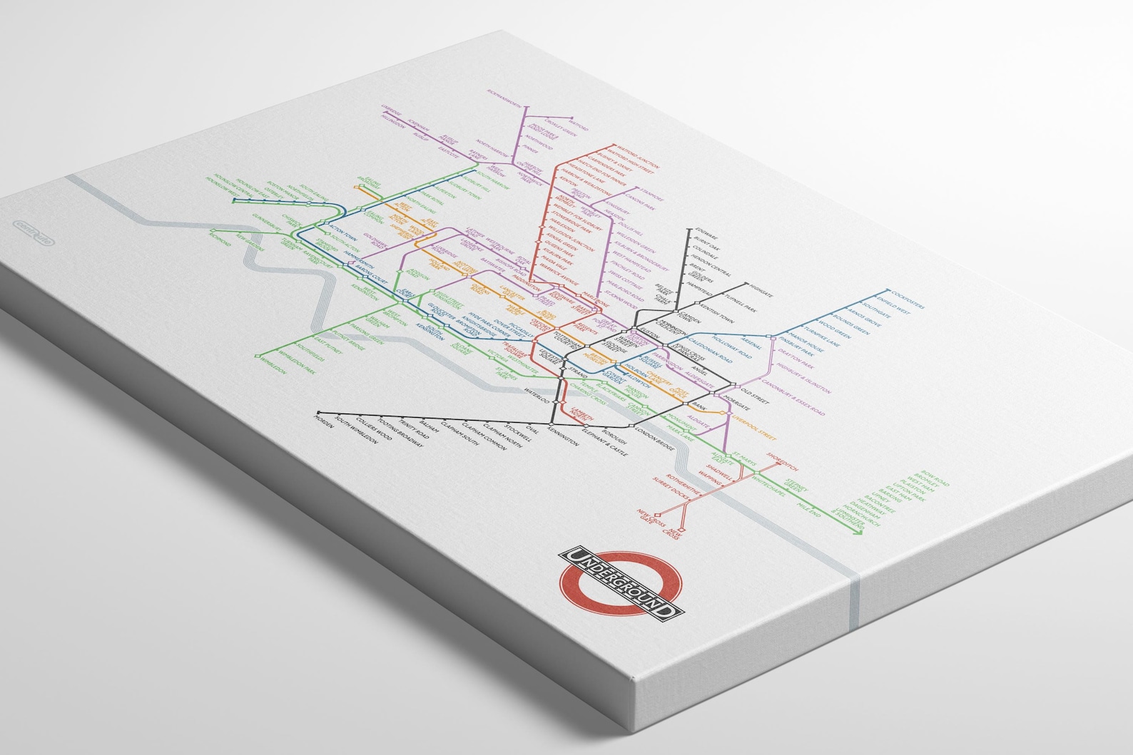 1933 London Underground Tube Map / Minimal Poster Print / Subway Style ...