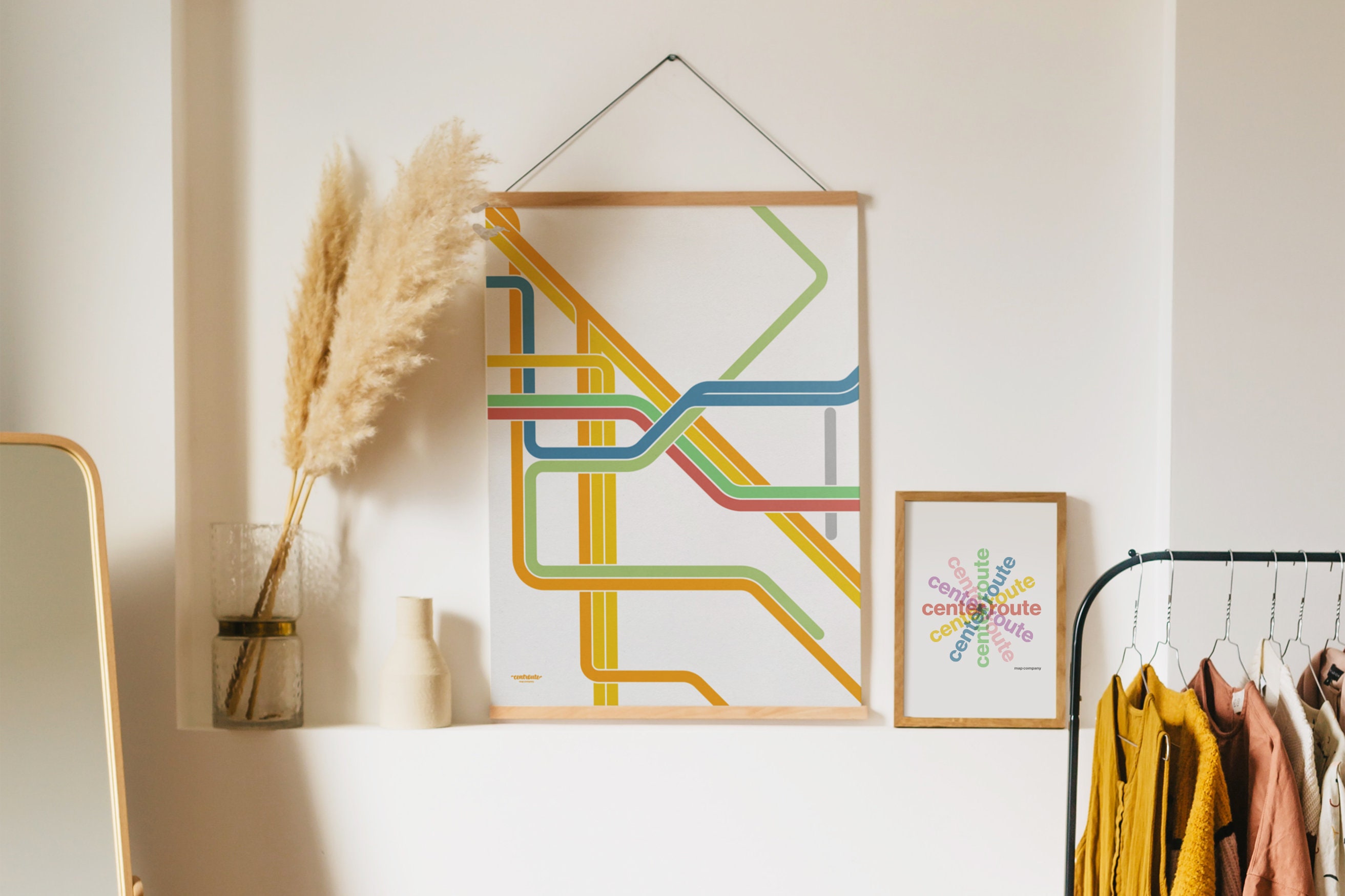 Brooklyn NYC Subway Map / New York City / Minimal Poster Print / Subway ...