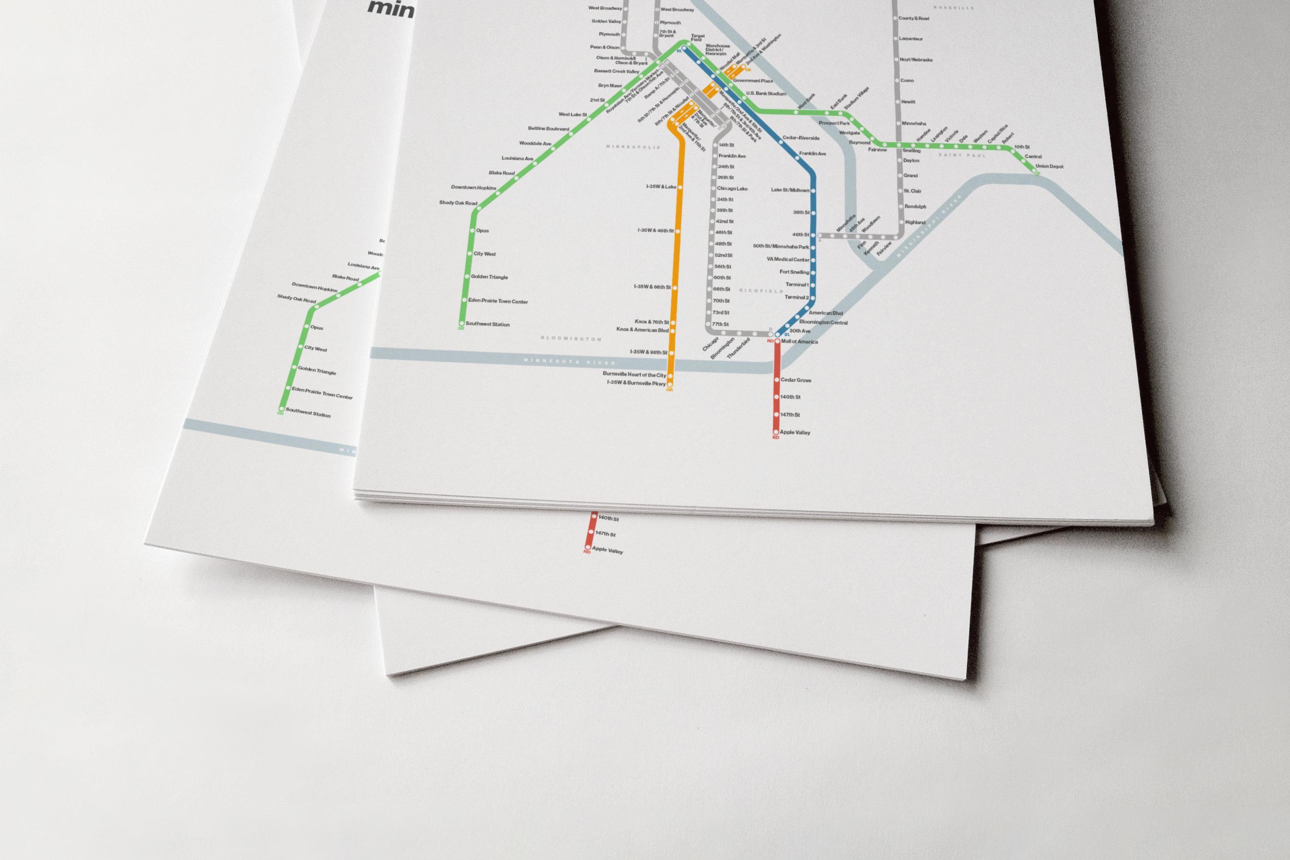 Minneapolis–st. Paul Metro Light Mode Map, Minimal Poster Print, Canvas ...