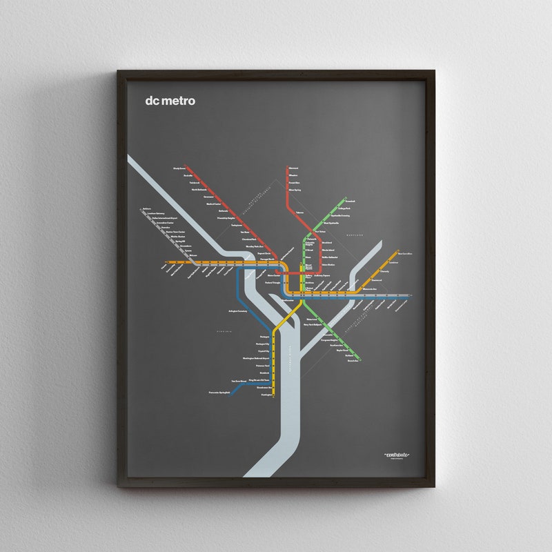 Dc Metro Art - Etsy