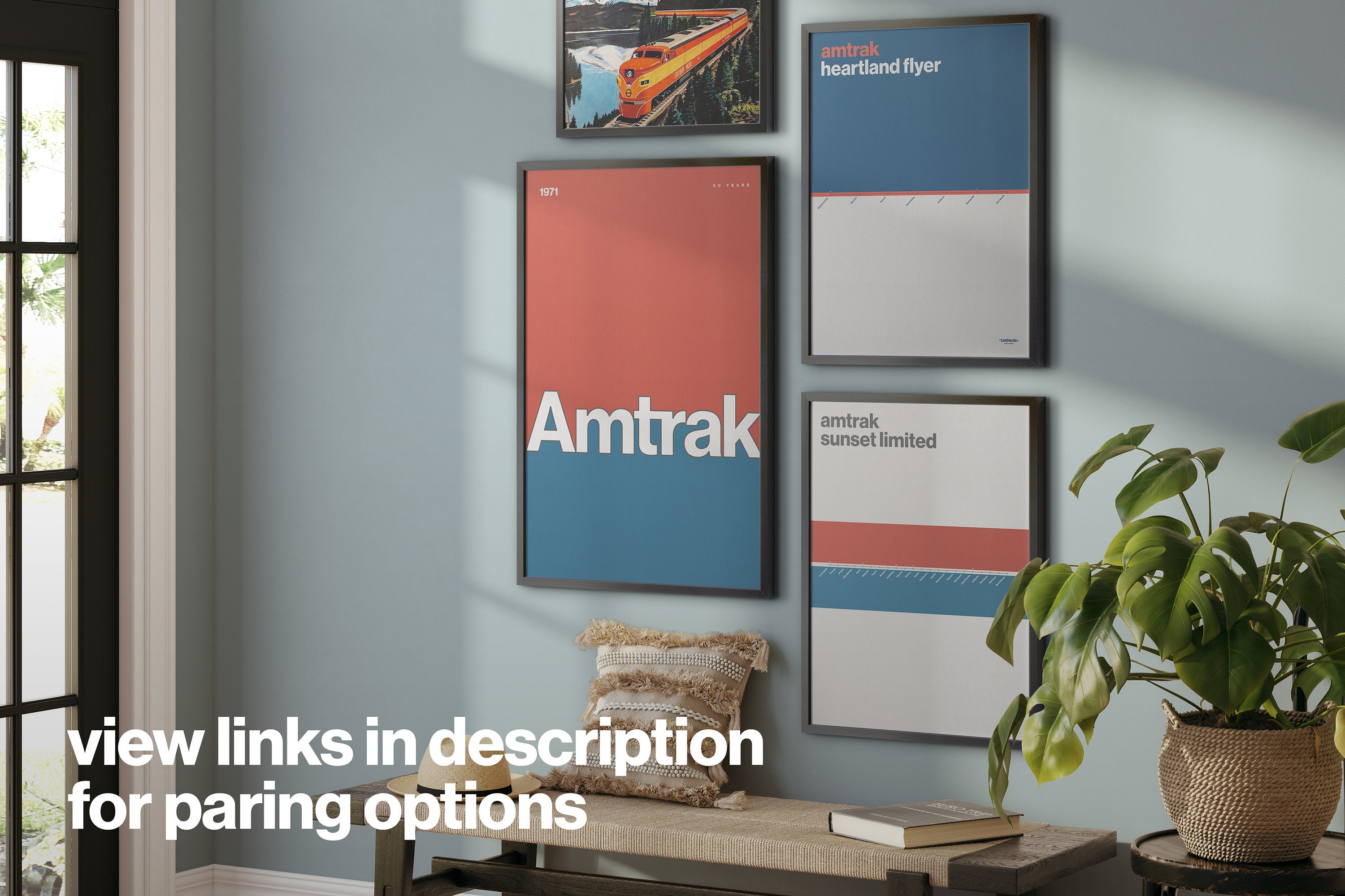 Sunset Limited Amtrak Map / Minimal Poster Print / Houston New | Etsy UK