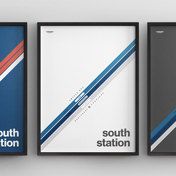 Amtrak Map Poster - Etsy