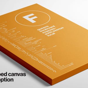 NYC F Train Map One Color / Minimal Poster Print / New York City Subway ...