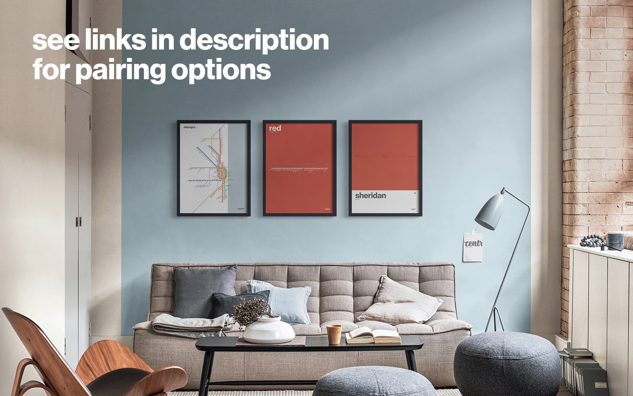 Chicago L Subway Map / CTA / Minimal Poster Print / Subway | Etsy