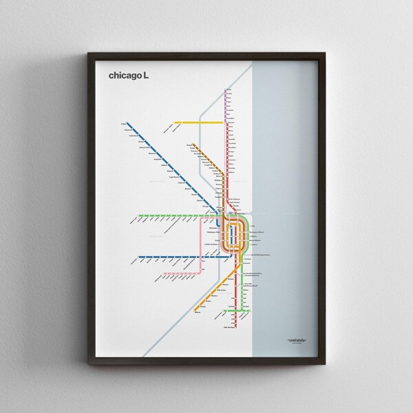 Chicago Subway Train - Etsy