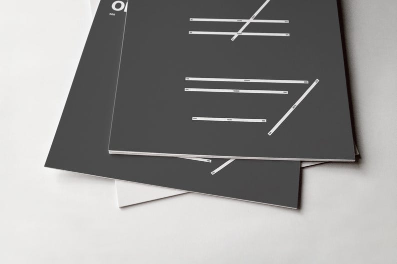 ORD Runways, Chicago O'hare Intl. Airport, Minimal Poster Print, Canvas ...