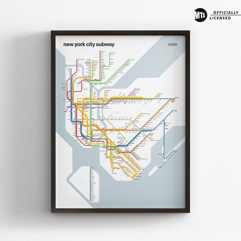 Mta Map Train - Etsy