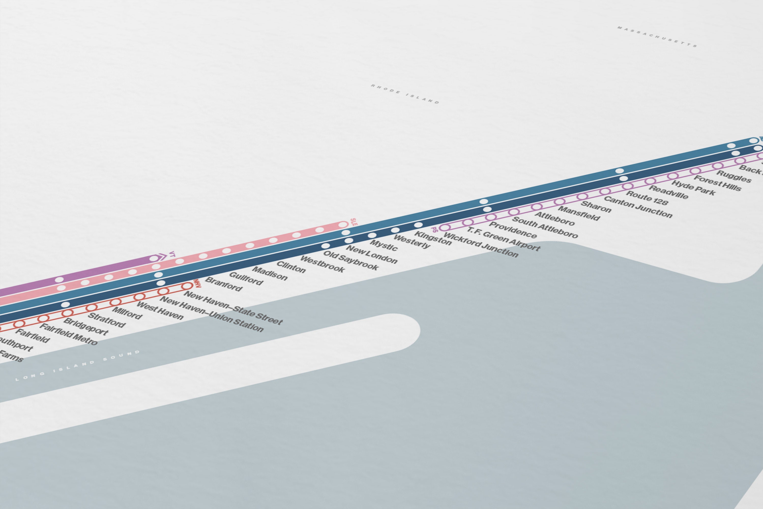 Northeast Corridor Map / NYC Boston DC / Amtrak Minimal Poster - Etsy