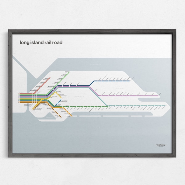 Railroad Map Wall Art - Etsy