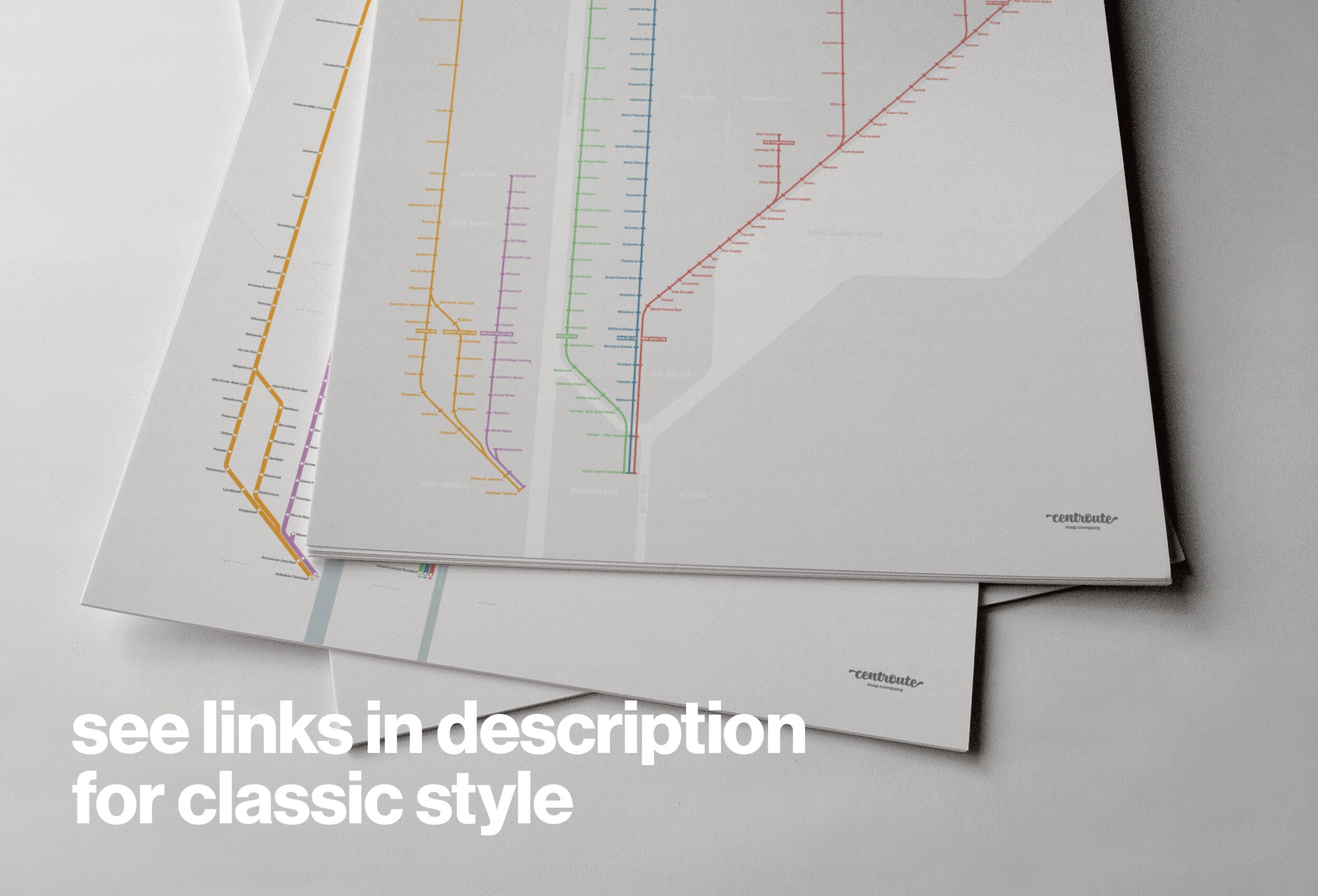 Metro North Map / NYC NJ CT / New Jersey / Minimal Poster | Etsy