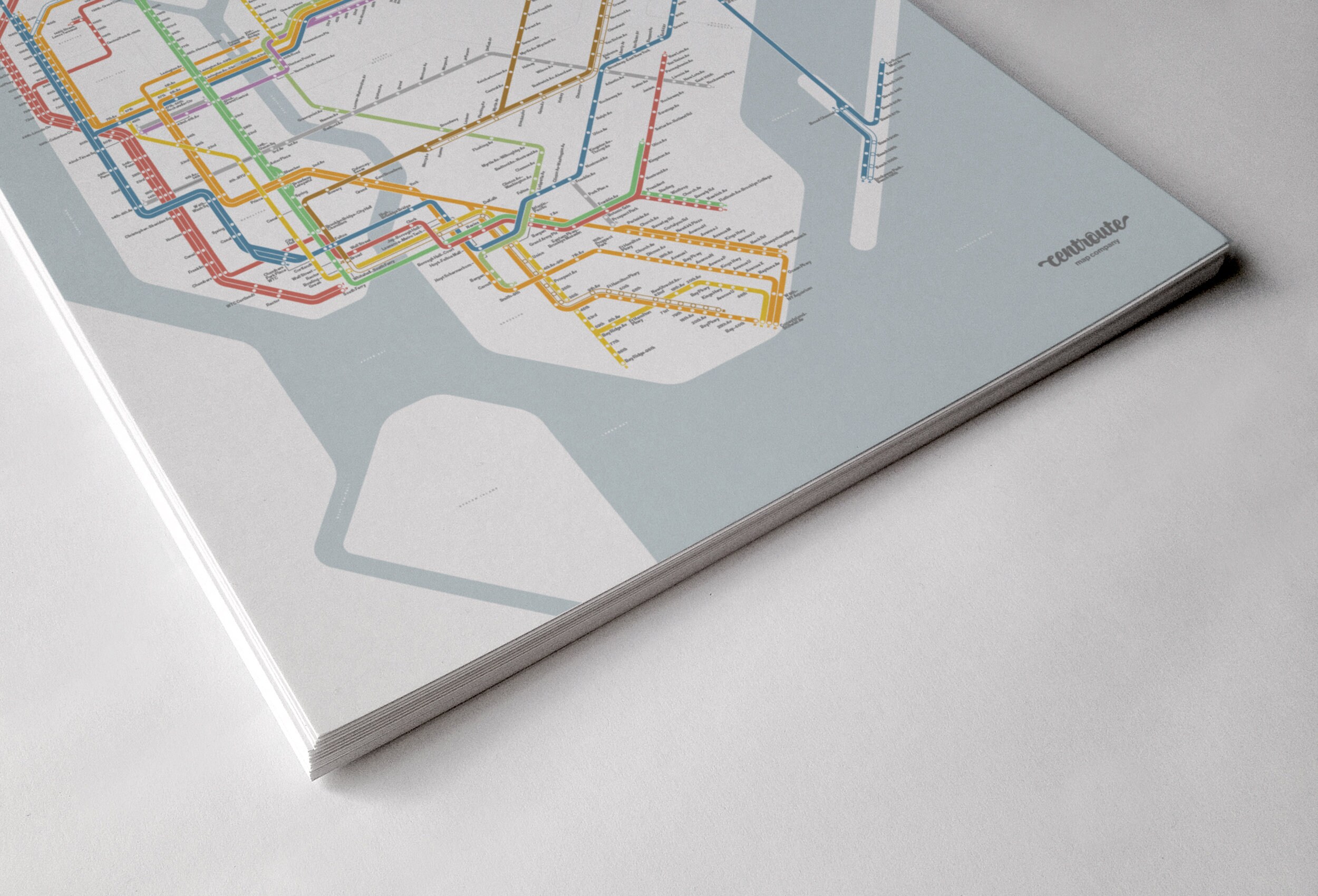 1997 New York City Subway Map / NYC / Minimal Poster Print / | Etsy