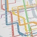 New York City Subway Map / NYC / Minimal Poster Print / Subway Style ...