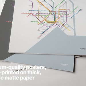 Tokyo Subway Map / 東京の地下鉄 / Tokyo Metro Toei Subway / Minimal Poster ...