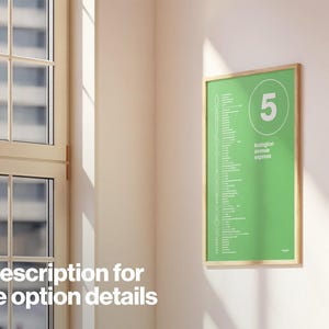 NYC 5 Train Map One Color / Minimal Poster Print / New York City Subway ...