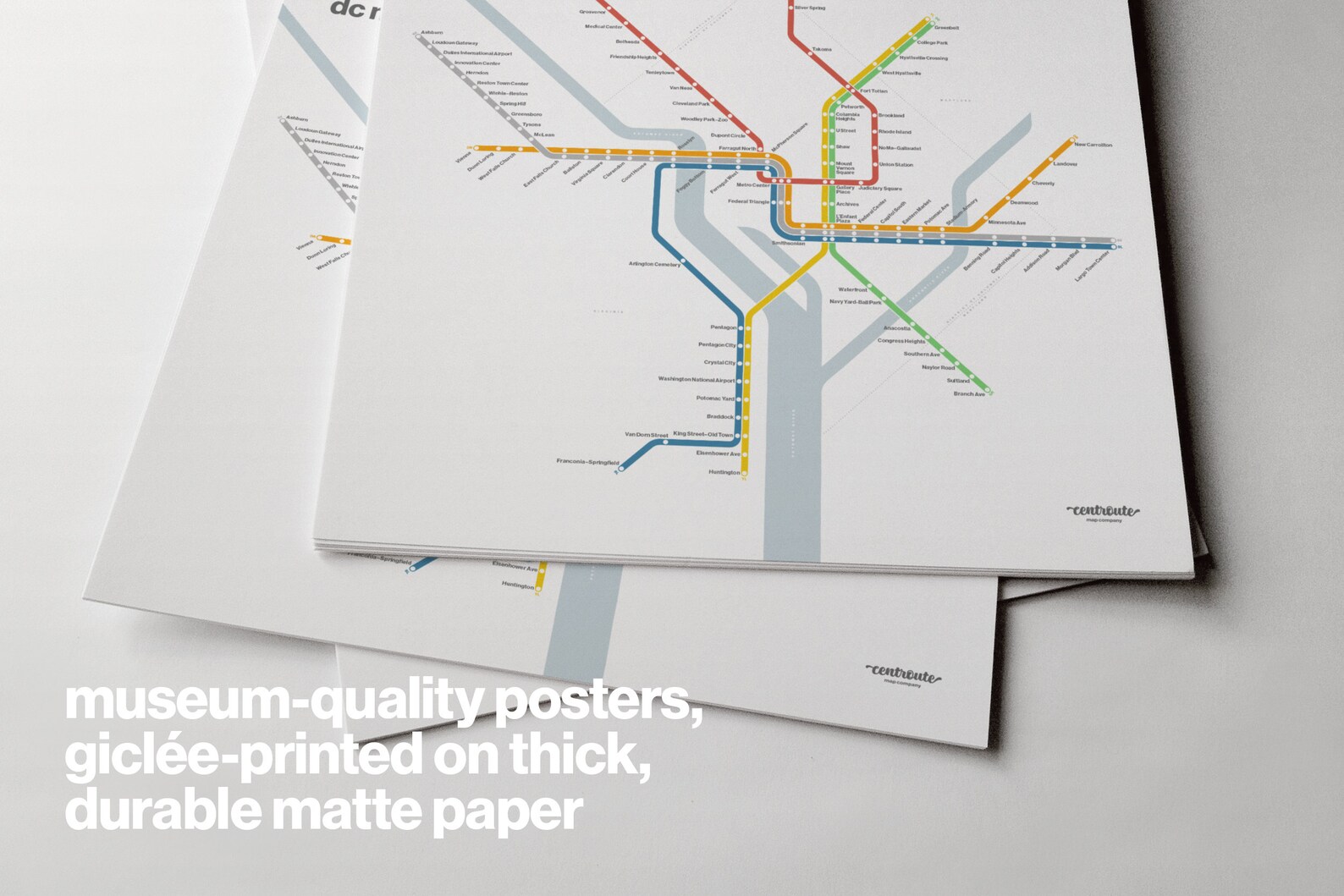 DC Metro Map / Washington DC / Minimal Poster Print / Subway - Etsy