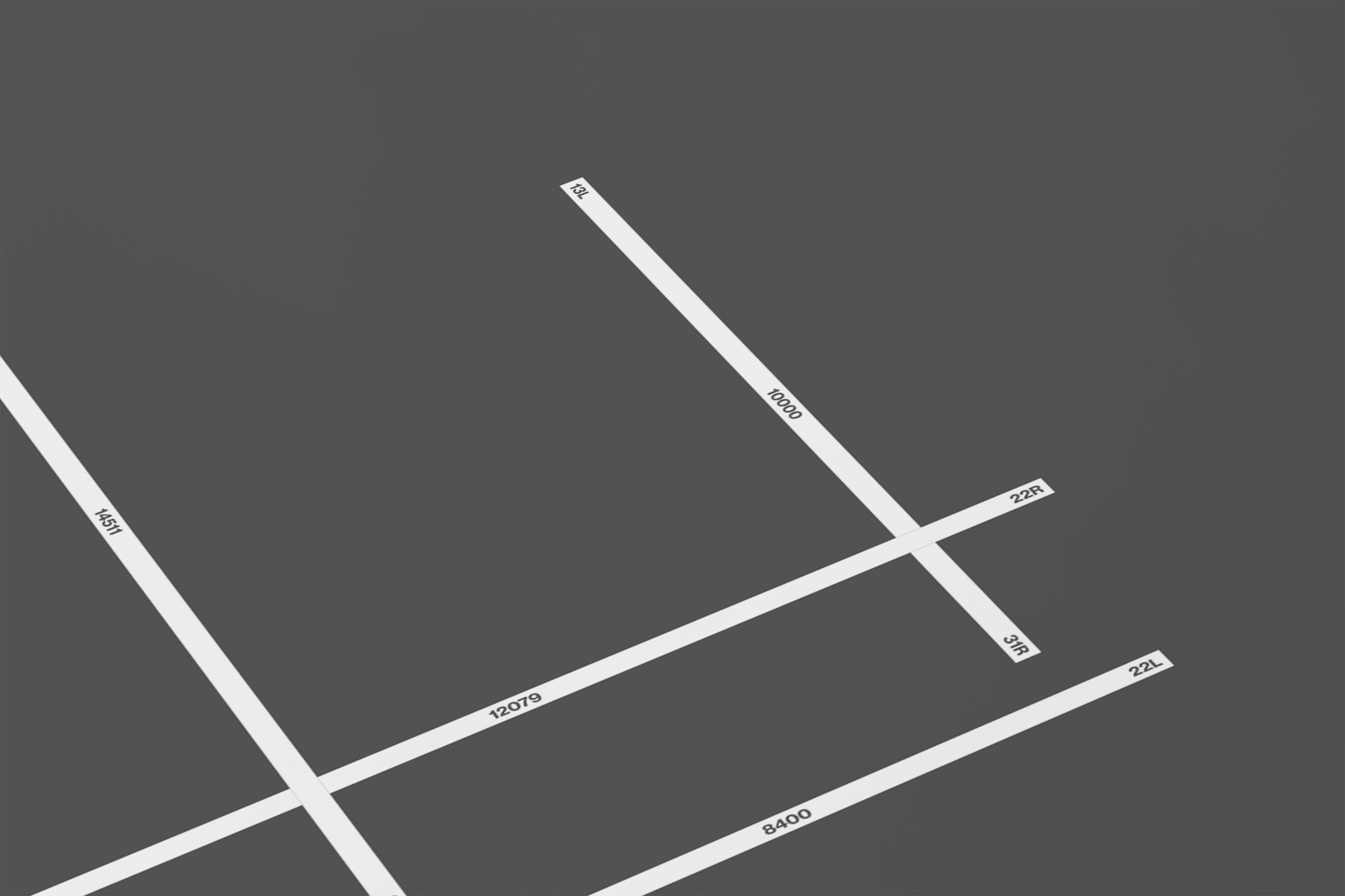 JFK Runways, NYC John F. Kennedy Airport, Minimal Poster Print, Canvas ...