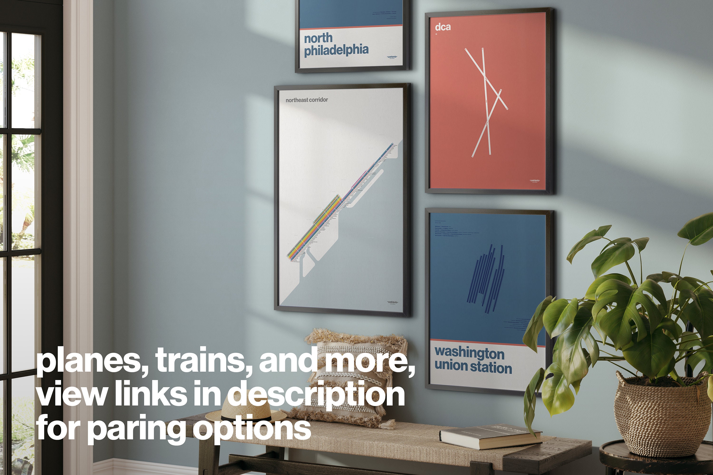 Chicago Union Station / Amtrak / Minimal Train Diagram Poster - Etsy