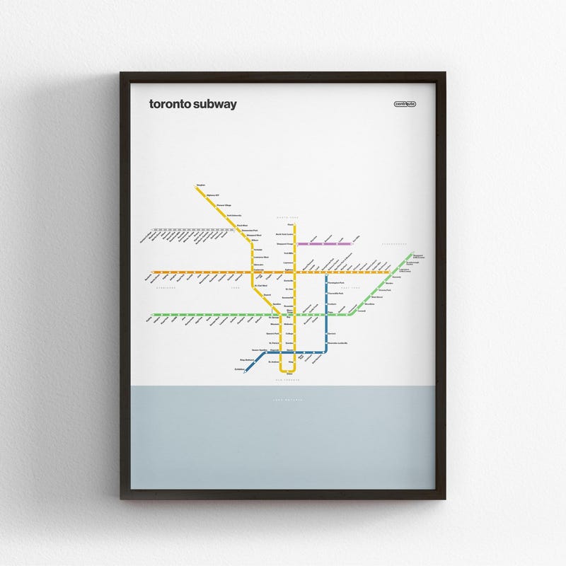 Toronto Tube Map - Etsy