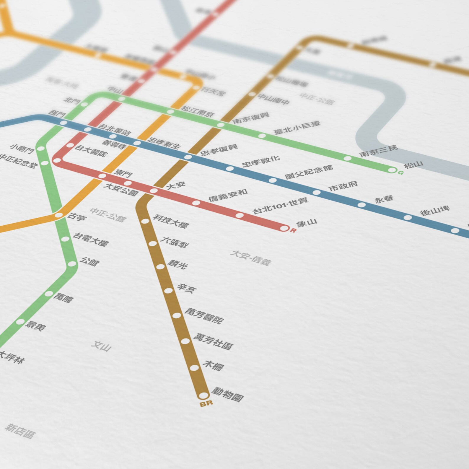 Taipei metro map - obbap