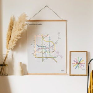 Mexico City Metro Map / STC Rapid Transit / Minimal Poster - Etsy Canada