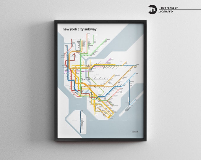 Old Map of New York City Subway System, 1954 Vintage Subway Map ...