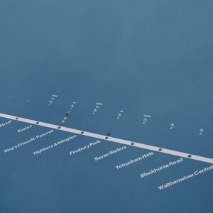 Victoria Line / London Underground / Tube Map / Minimal Poster - Etsy