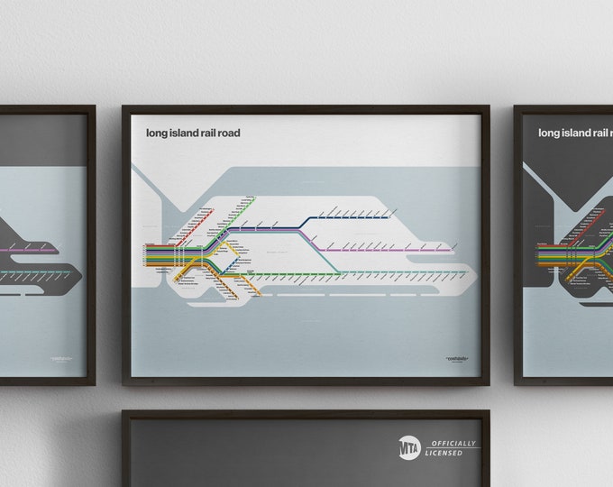 Babylon Line LIRR Long Island Railroad New York Subway Art Print 11 ...